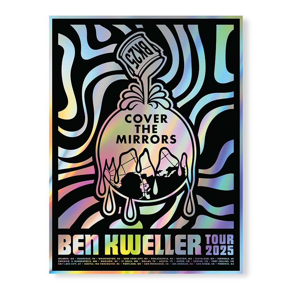 Ben Kweller Cover The Mirrors Tour Poster | Rawk Tours